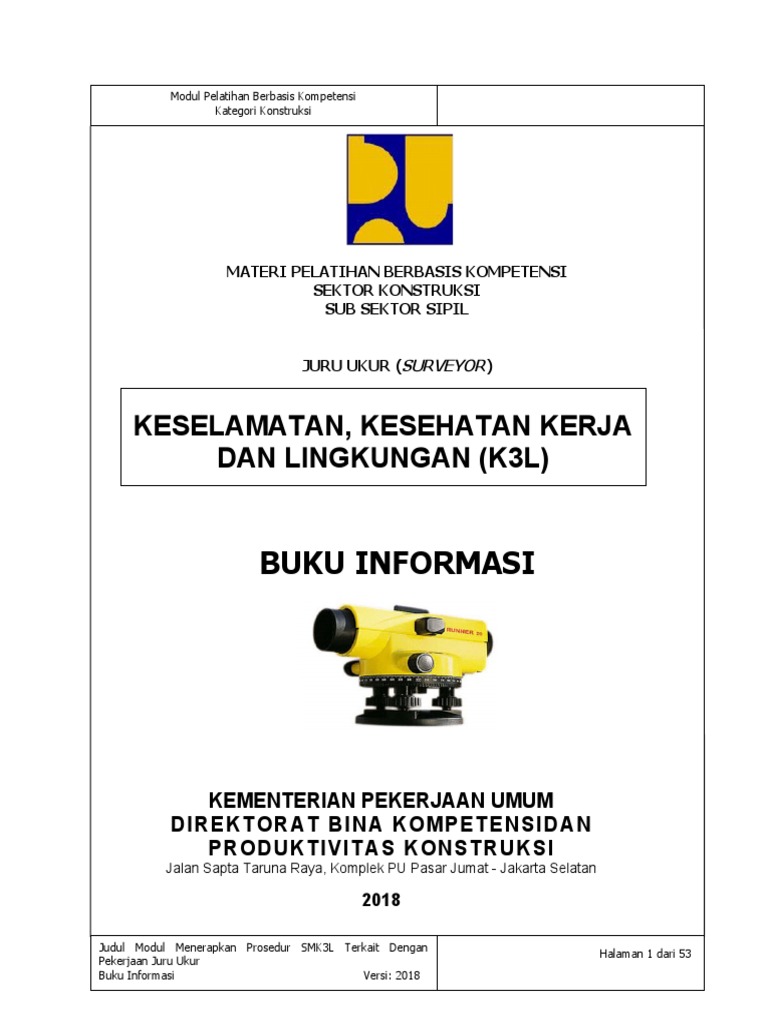 SMK3L untuk Juru Ukur Konstruksi | PDF