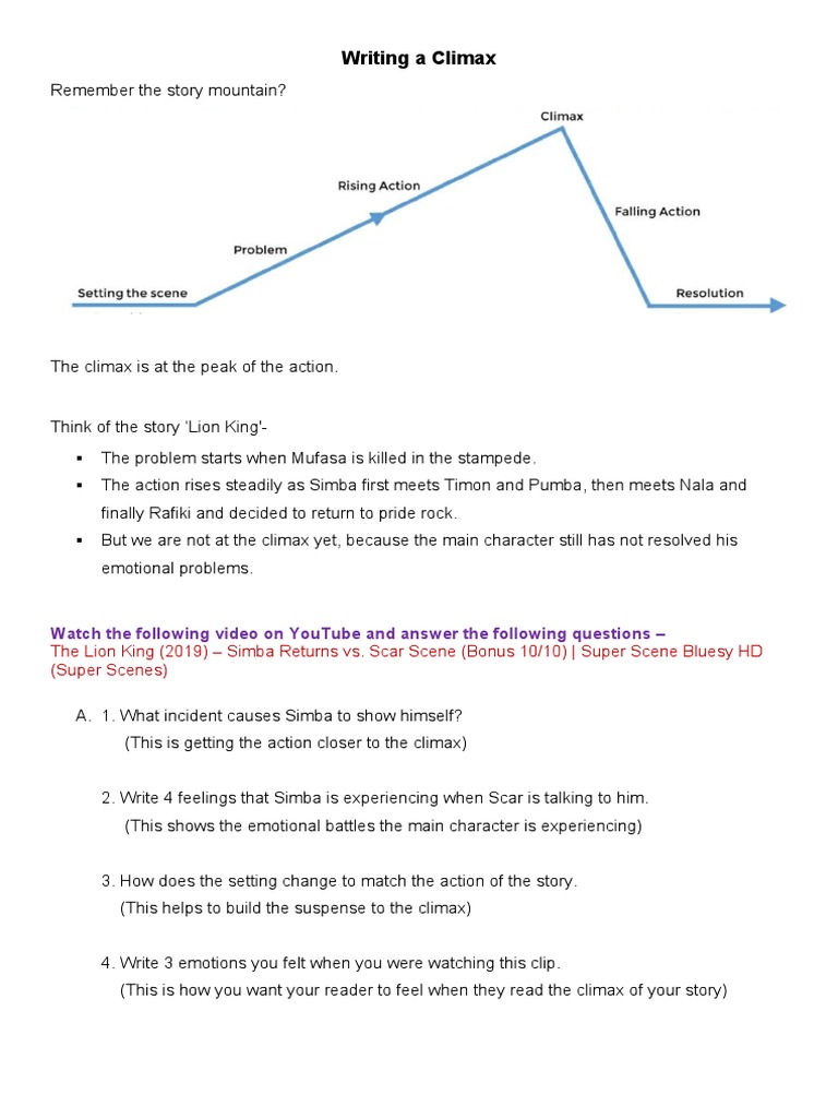 Writing A Climax | PDF