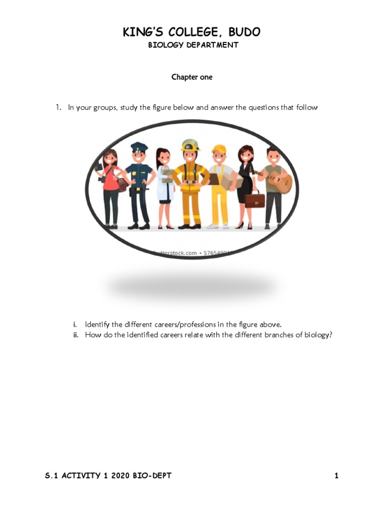 Biology Activity Guide for S.1 Students | PDF