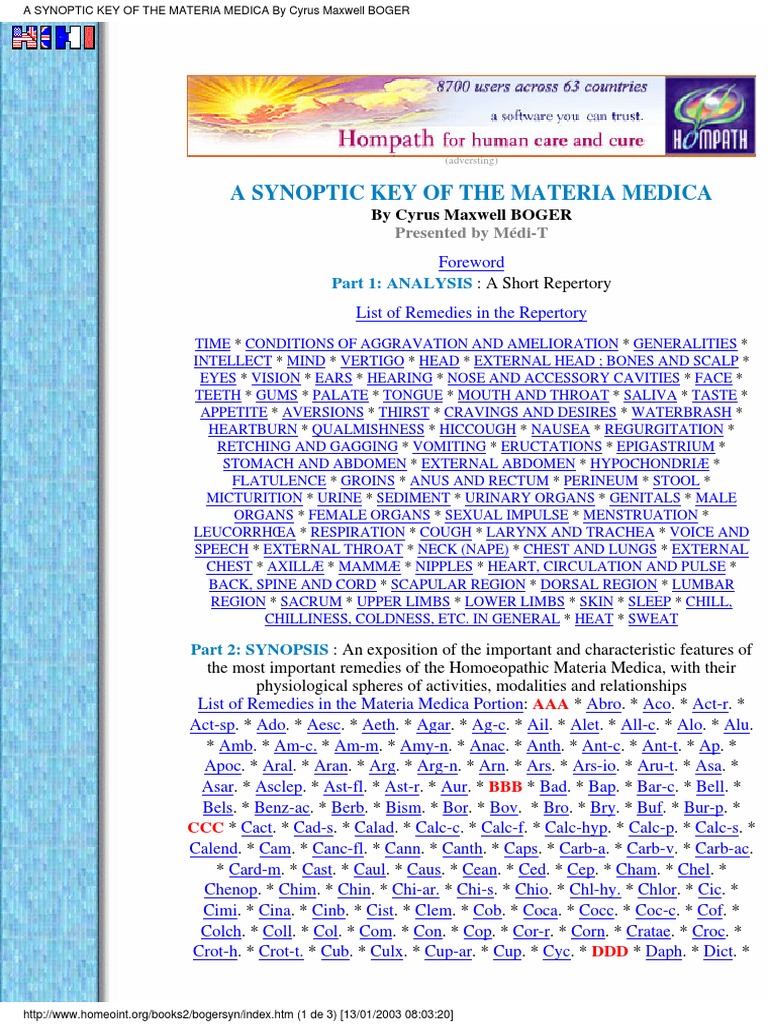 MM Boger Synoptic Complete | PDF | Pain