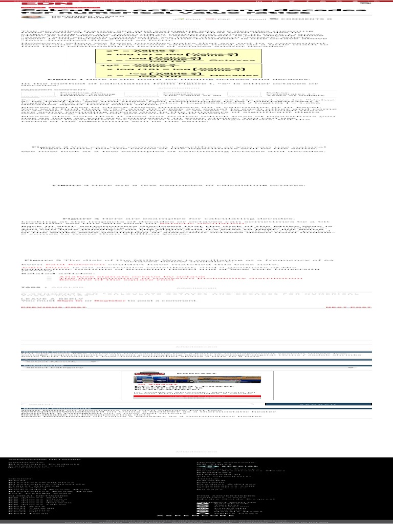 Calculate Octaves and Decades For Numerical Value Ratios - EDN | PDF | Logarithm | Electronics