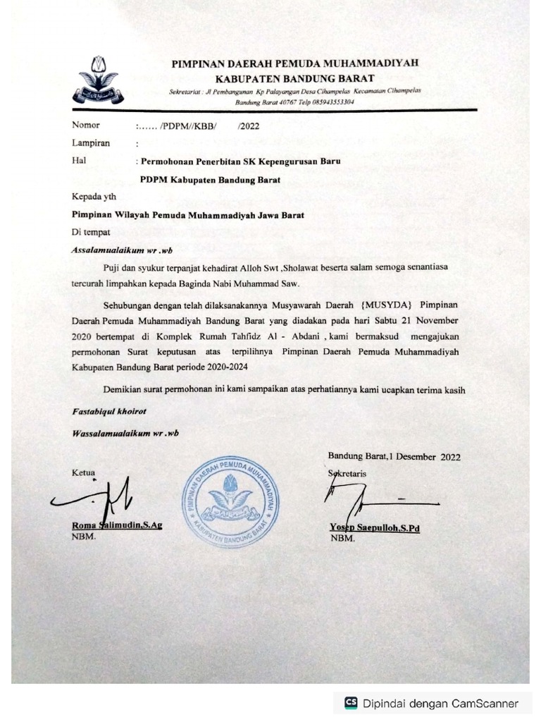 Berkas Pengajuan SK | PDF