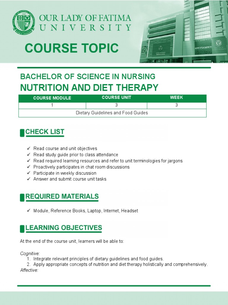 PDF Nutrition CM 1 Cu 3 Lec Week 3 | PDF | Foods | Healthy Diet PDF Nutrition CM 1 Cu 3 Lec Week 3 | PDF | Foods | Healthy Diet