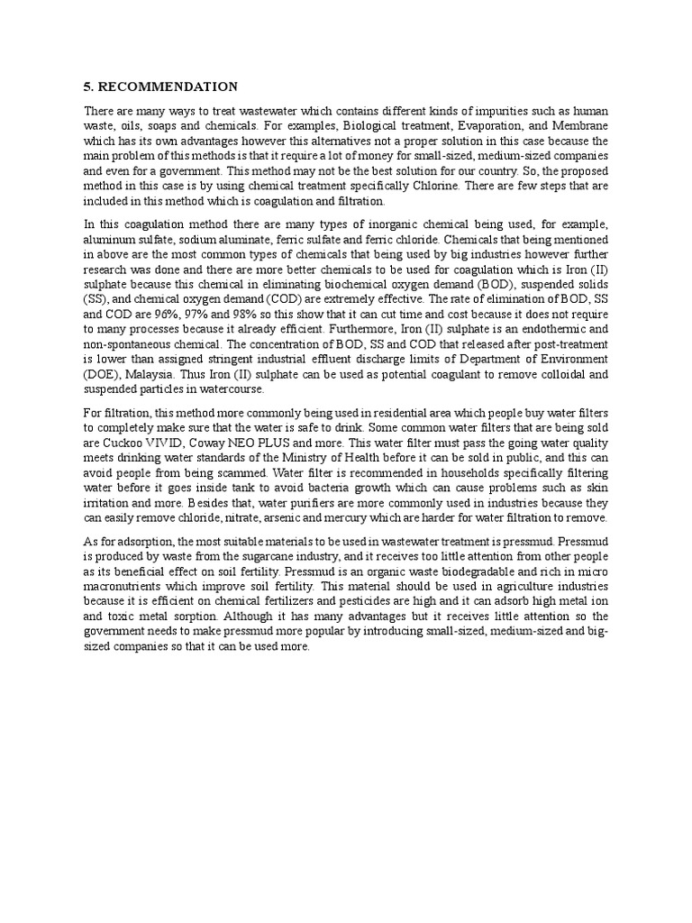 CHM271 - Study Case (Recommendation) | PDF | Chemistry | Physical Sciences