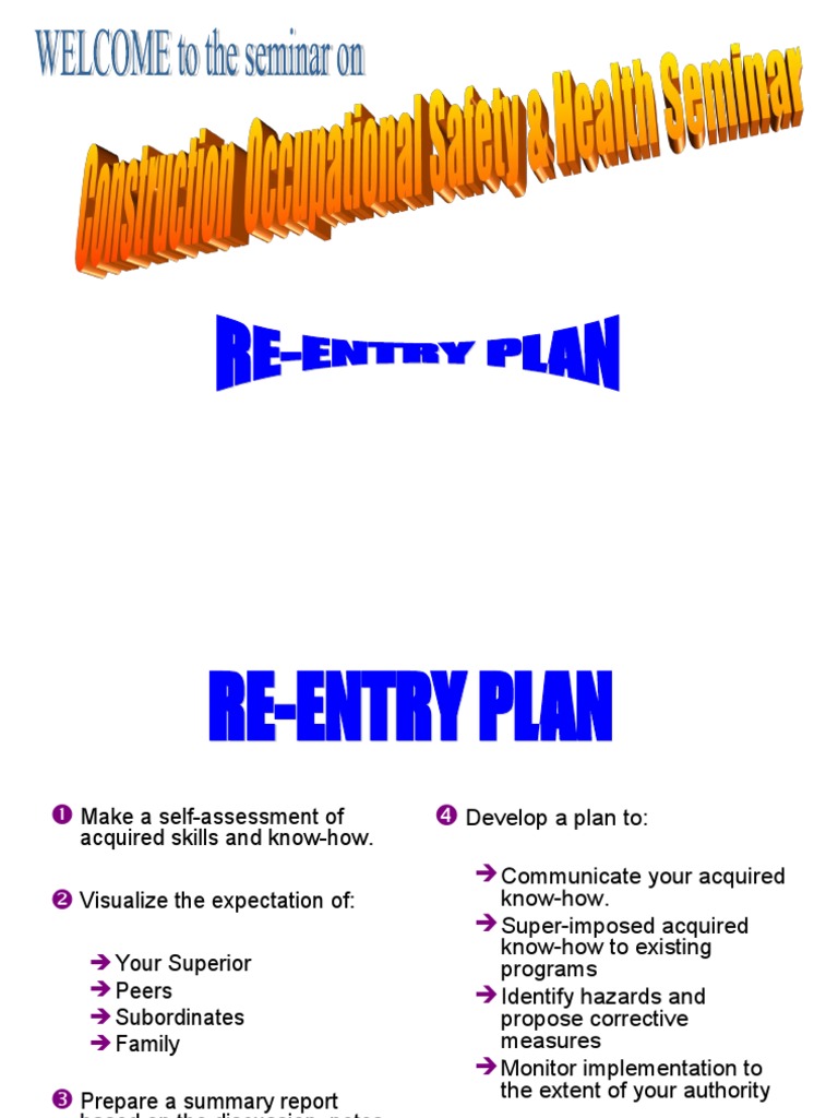 Re-Entry Plan 4 | PDF | Hazards | Occupational Safety And Health