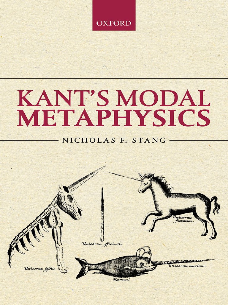 Kants Modal Metaphysics (Nicholas F. Stang) | PDF | Immanuel Kant ...