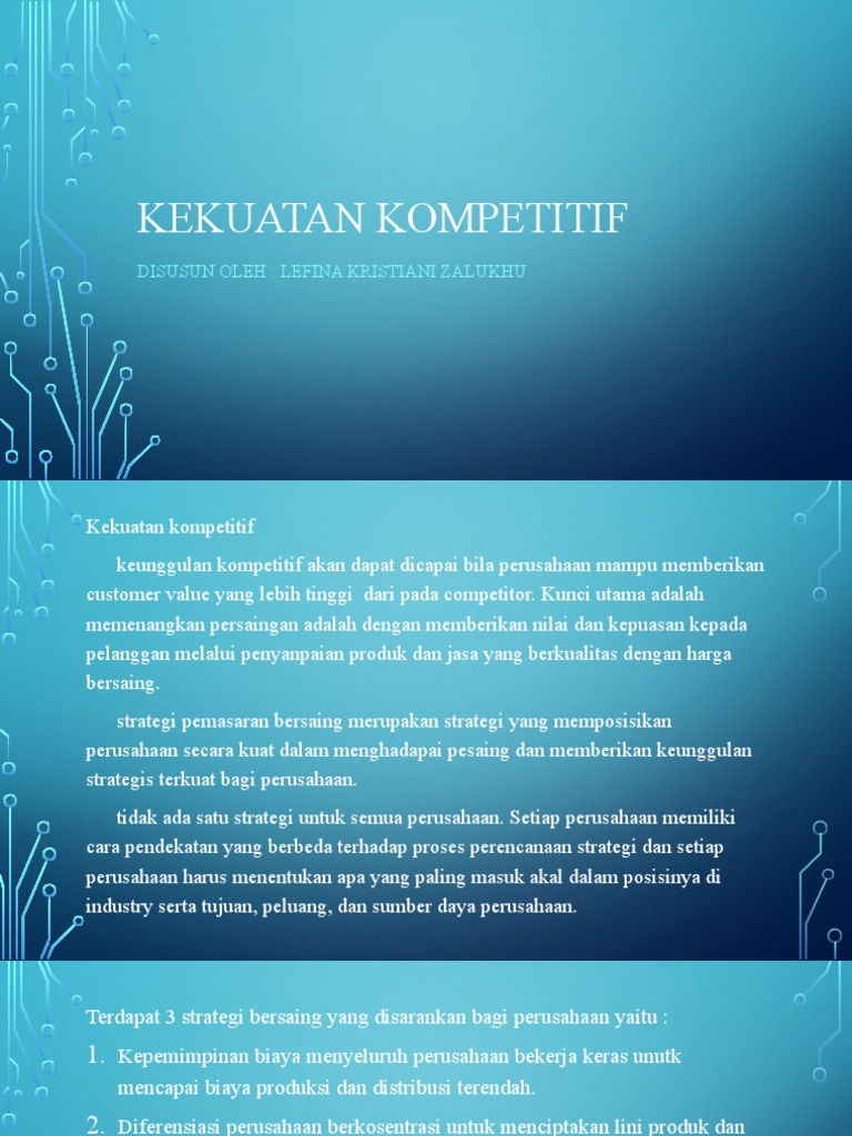 Kekuatan Kompetitif | PDF | Bisnis