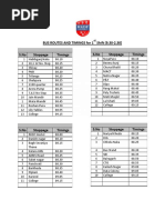Surat Brts Route Timetable Map | PDF
