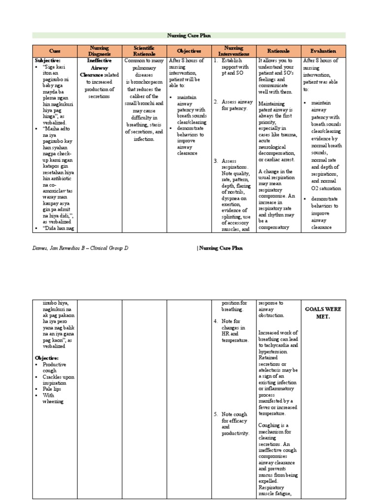 Nursing Care Plan | Download Free PDF | Breathing | Sepsis