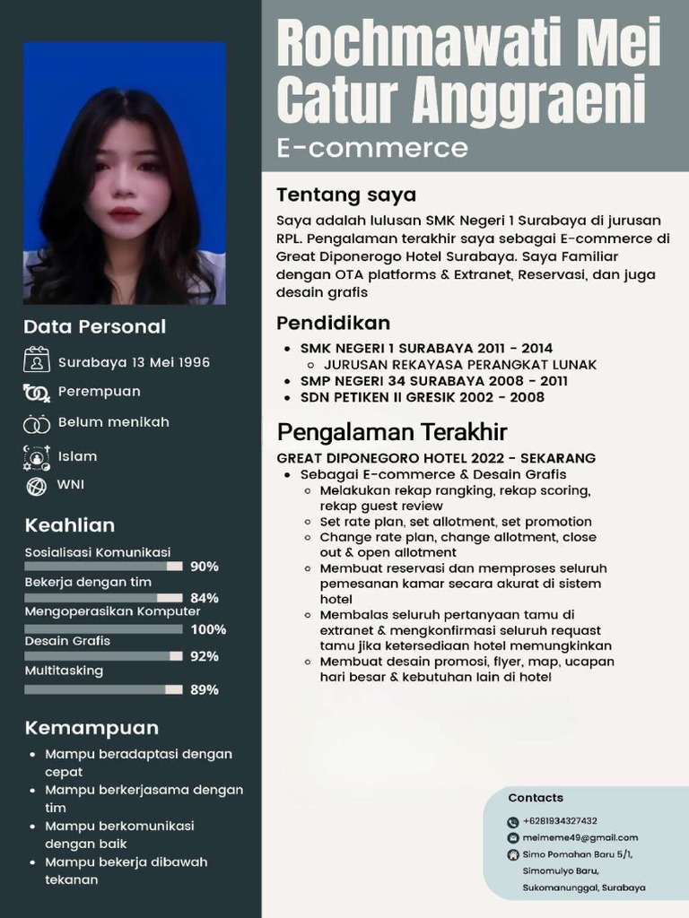 Contoh CV 2 | PDF