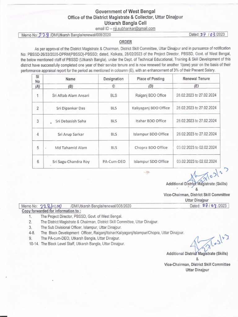 Renewal Order1 | PDF
