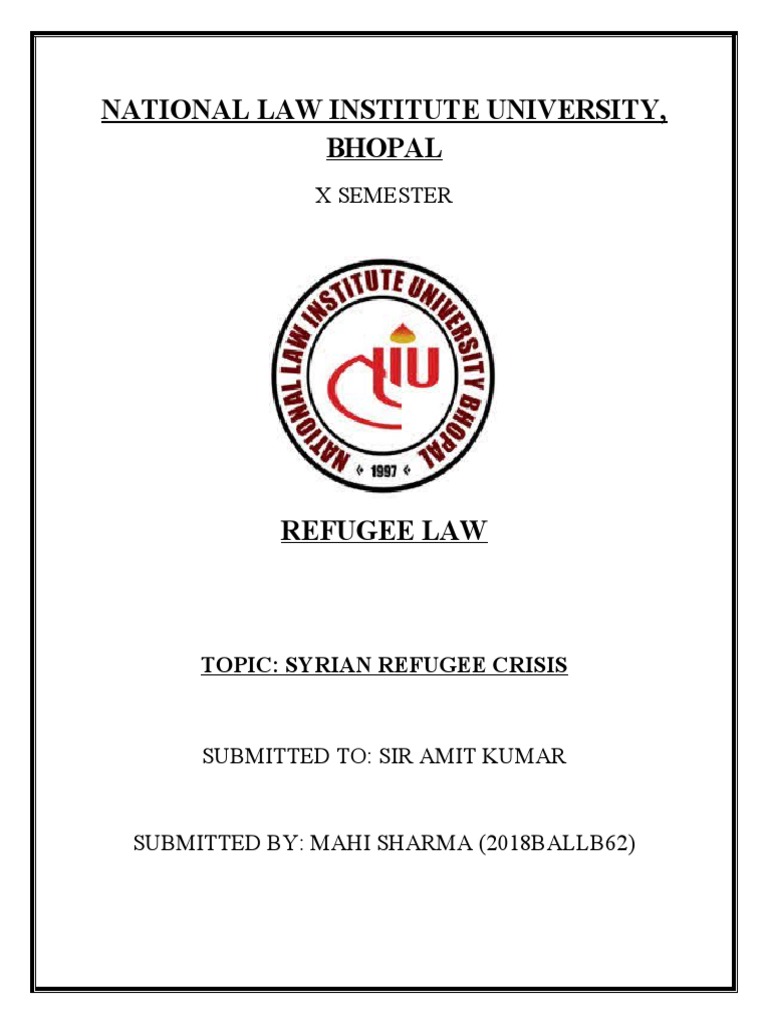 Refugee Law PROJECT | PDF | Refugee | Refugees Of The Syrian Civil War