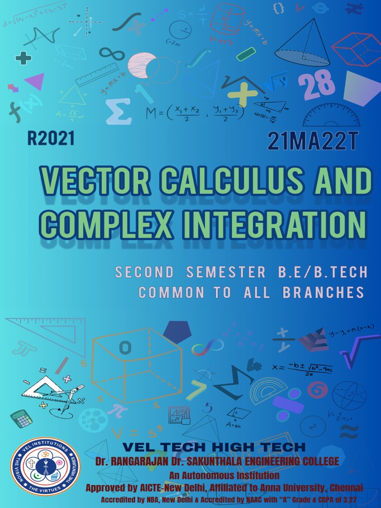 21ma22t Vector Calculus and Complex Integration 24.4.23 | PDF