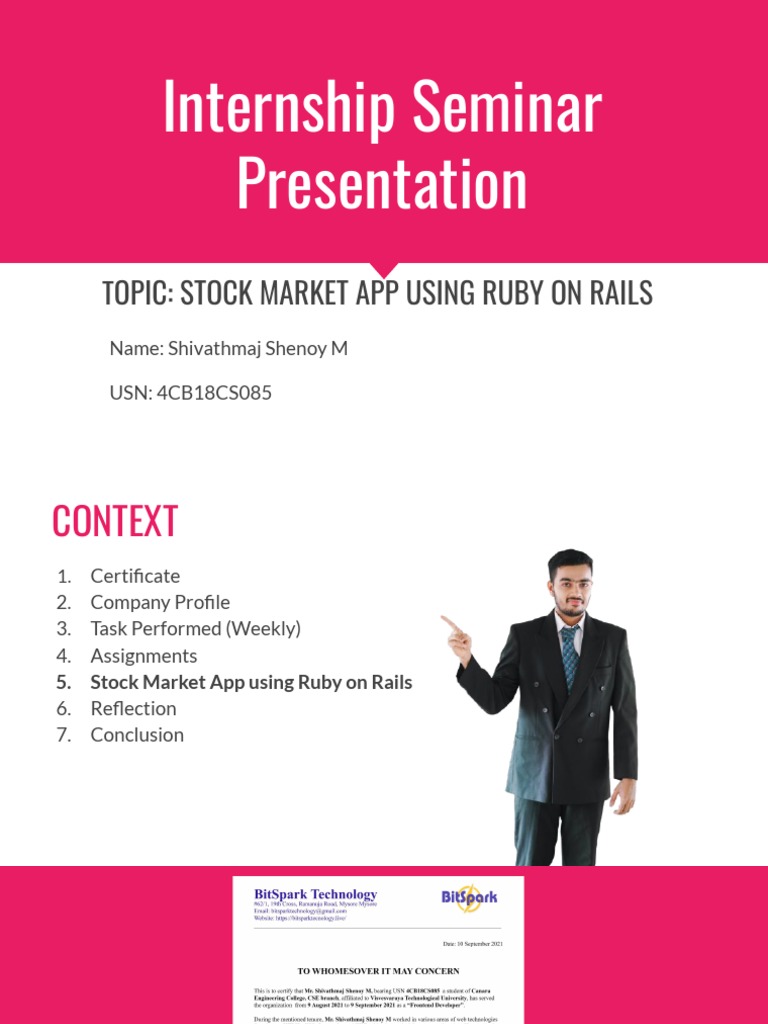 Internship | Download Free PDF | Ruby On Rails | Web Application