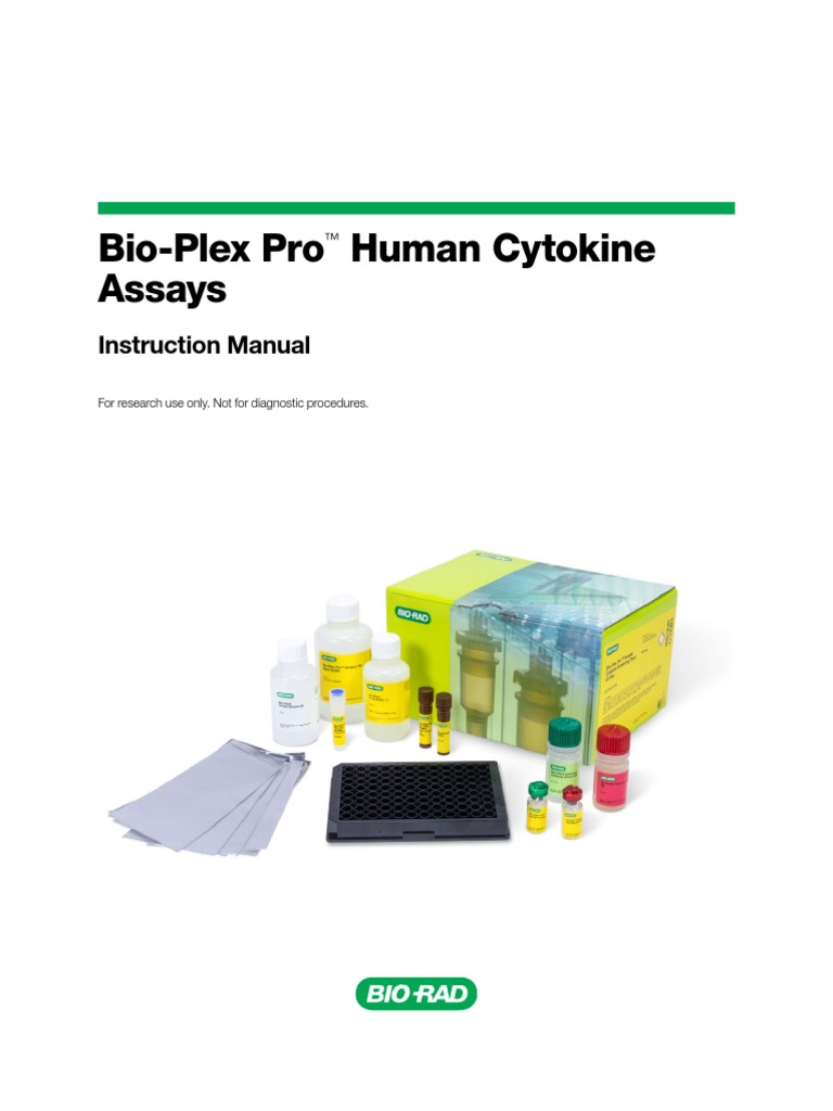 Bio-Plex Pro Human Cytokine Assays: Instruction Manual | PDF