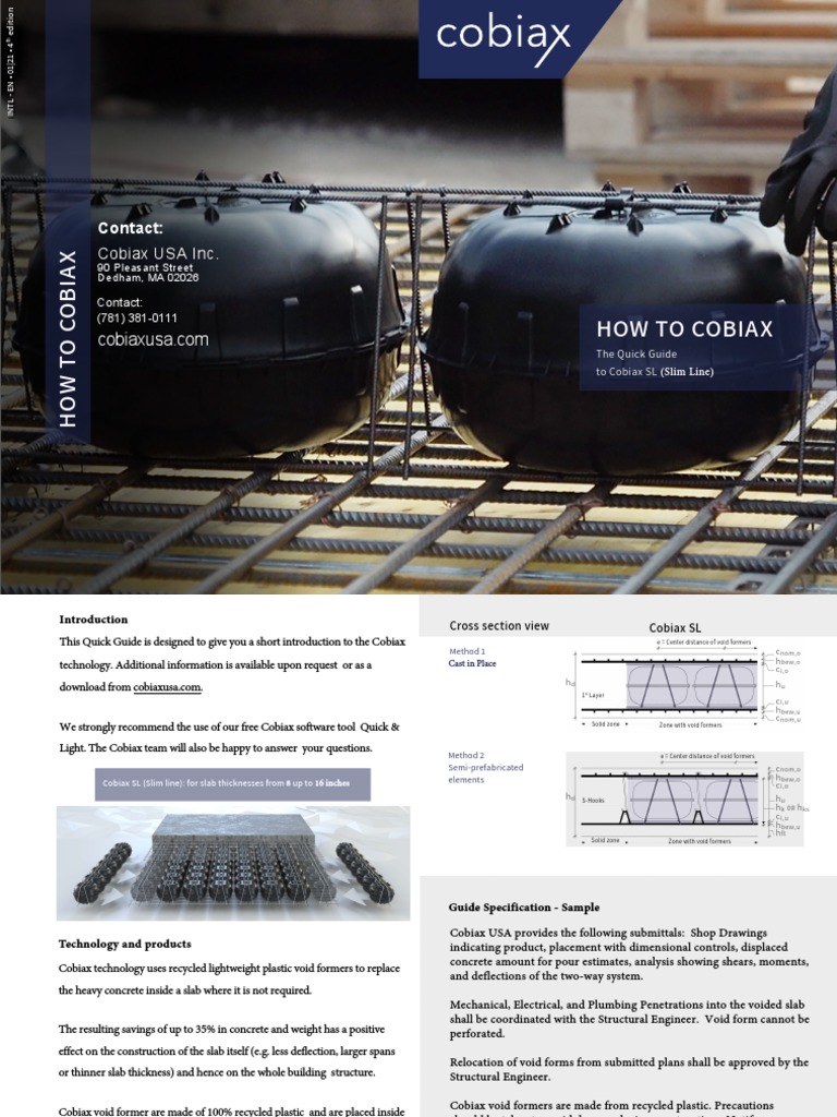 How+to+Cobiax+ +SL+(Slim+Line) FINAL | PDF | Concrete | Composite Material