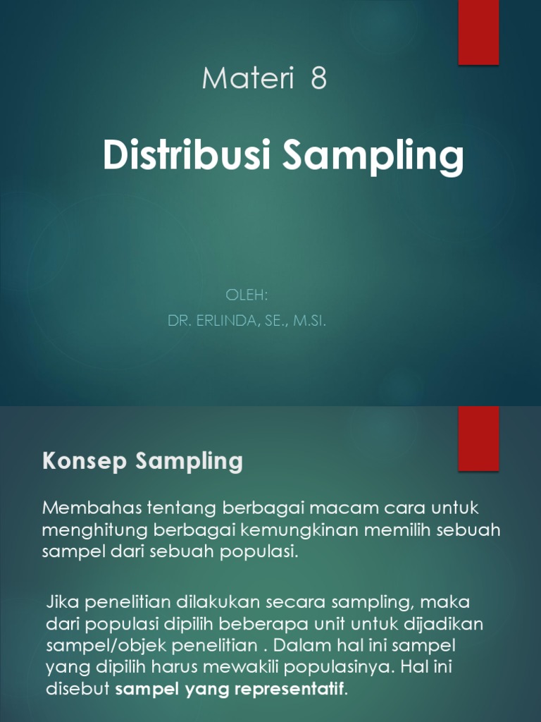 M8 Distribusi Sampling | PDF