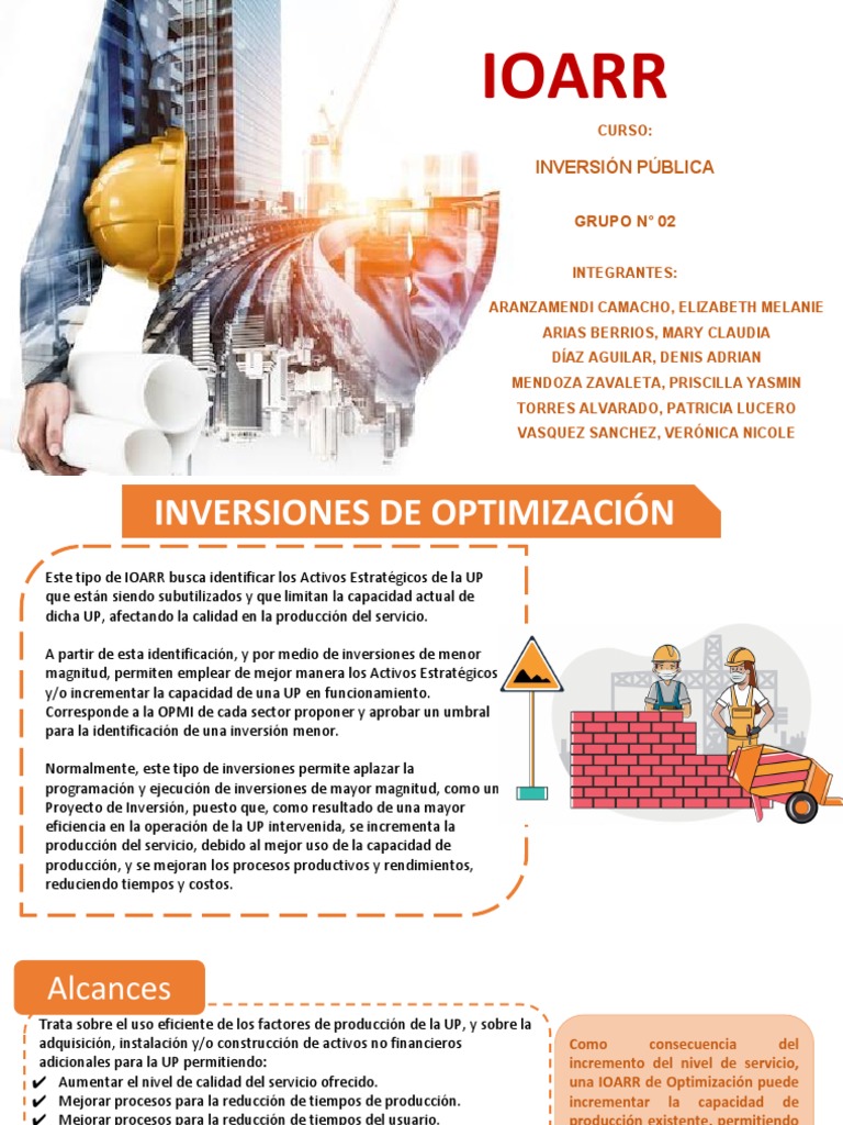 Inversión Pública: Optimización y Ampliación | PDF | Ingeniero civil ...