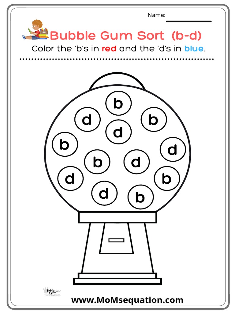 Bubble Gum Coloring Activities | PDF
