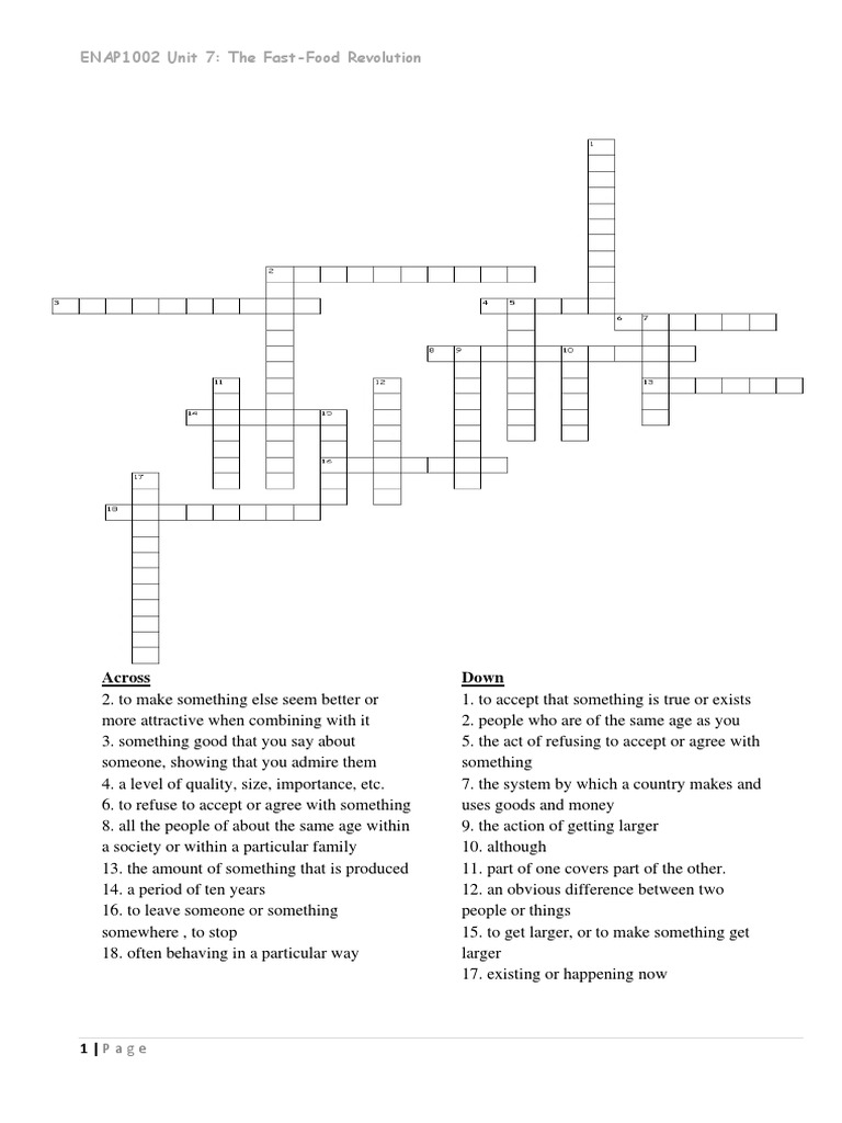 Unit7 Inside Reading - Vocab. Exercises | PDF | Mc Donald's | Hamburgers