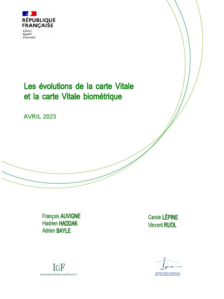 Évolutions de la carte Vitale biométrique | PDF | Biométrie