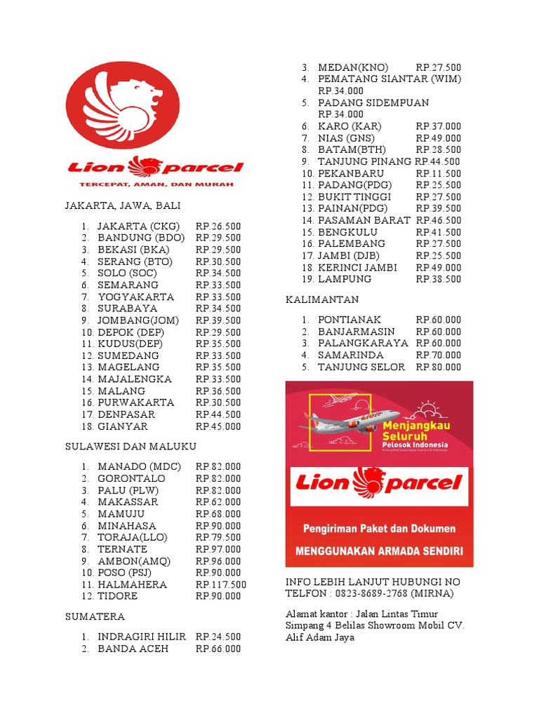 Brosur Lion Parcel | PDF