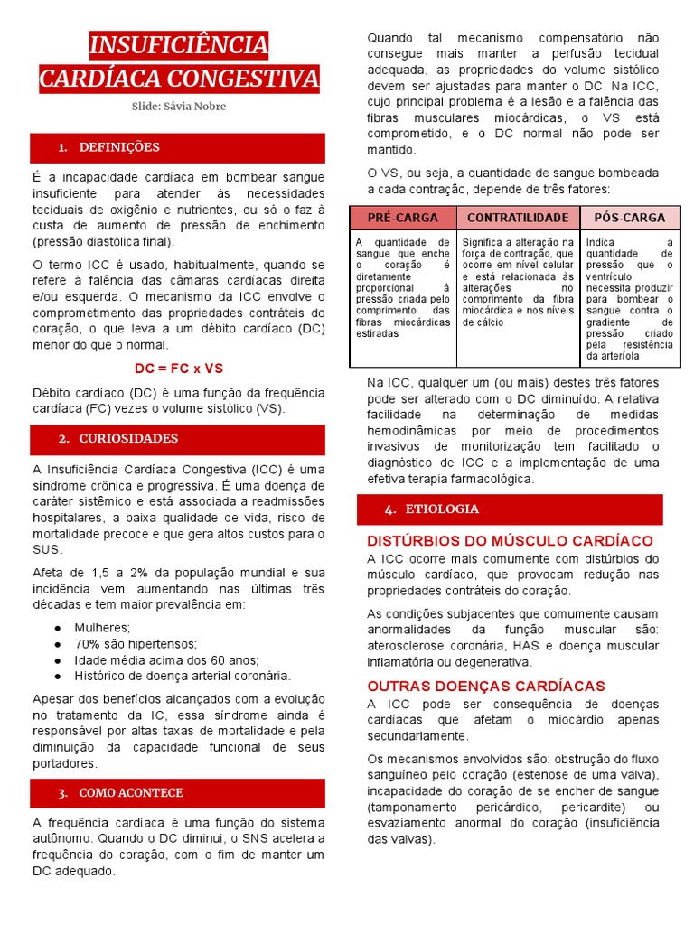 Insuficiência Cardíaca Congestiva | PDF