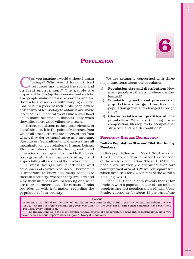 Population | PDF | Literacy | Human Migration
