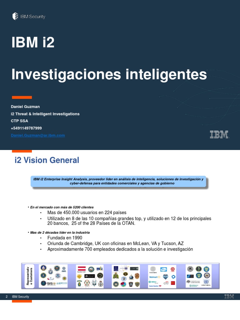 IBM i2: Análisis y Seguridad en Redes Sociales | PDF