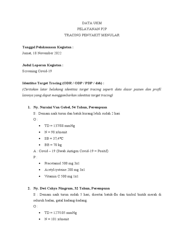Tracing Penyakit Menular | PDF