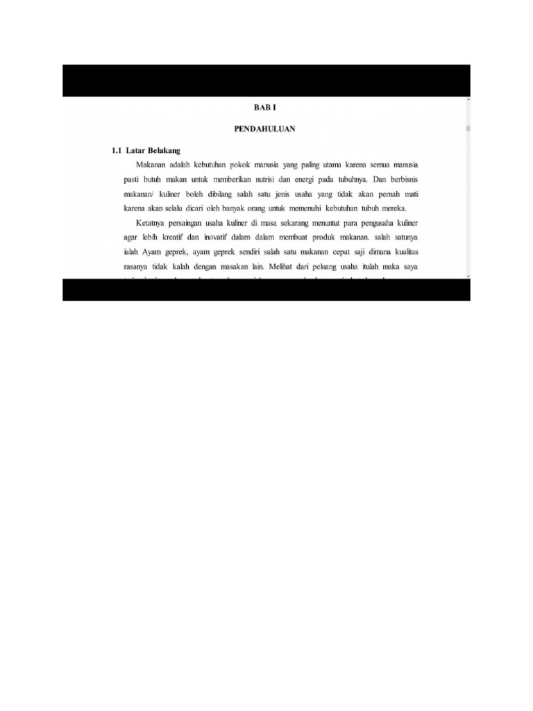 Contoh Proposal Kewirausahaan | PDF