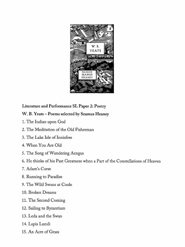 Selected Poems W.B. Yeats | PDF