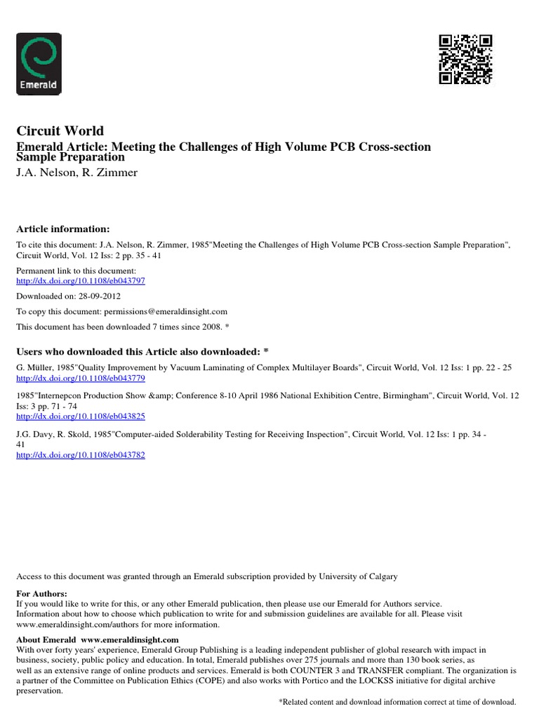 Metodologia PCB Cross-Section Sample Preparation | PDF | Printed ...