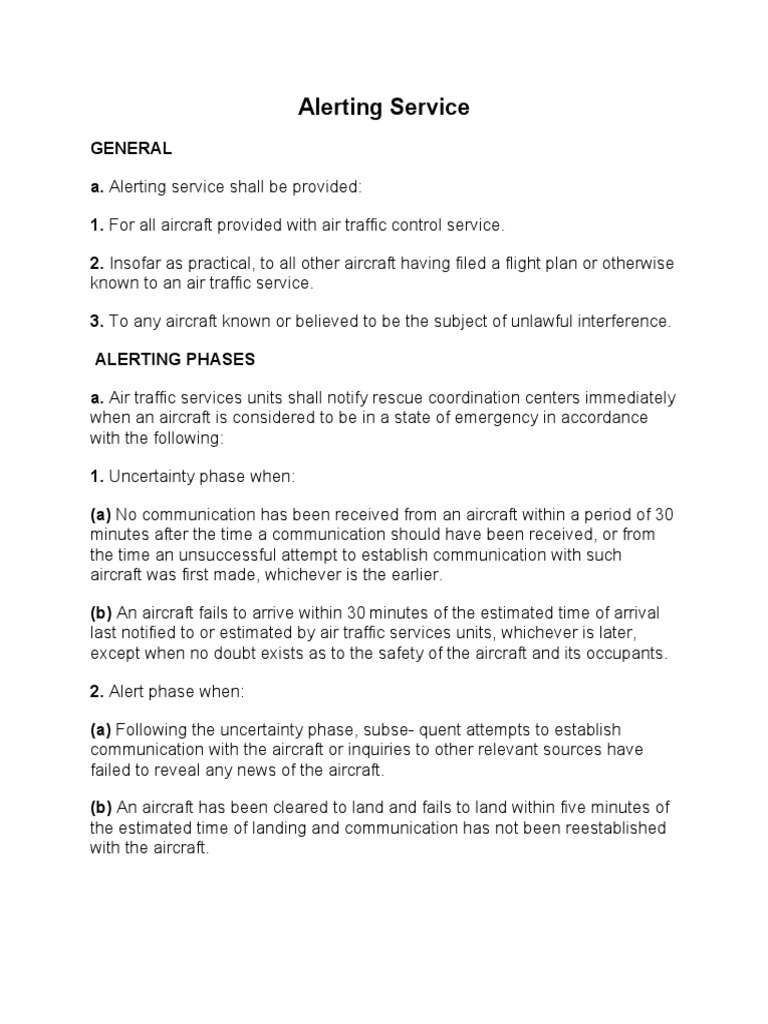 Alerting Service | PDF | Communication | Information