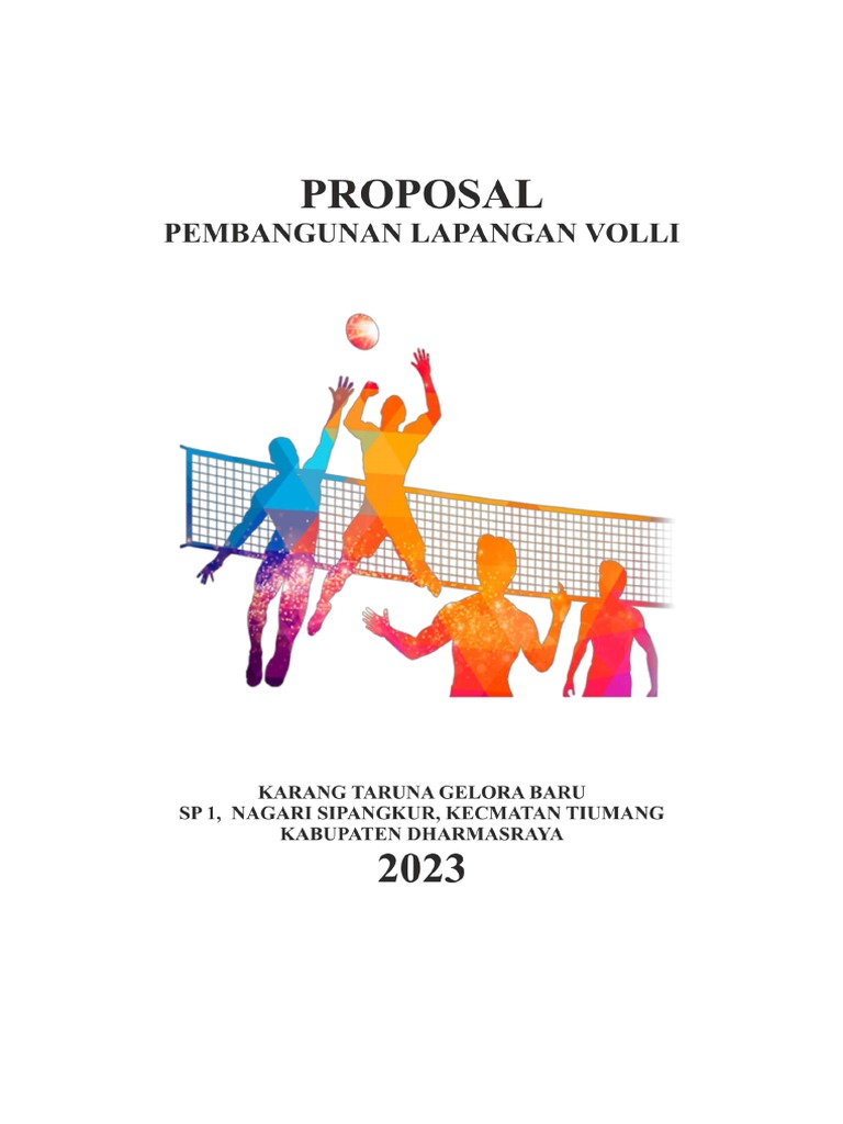 Proposal Pembangunan Lapangan Voli | PDF