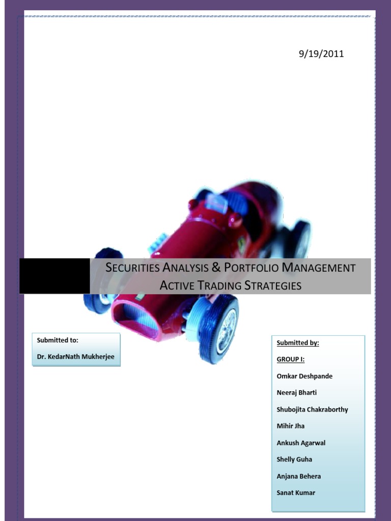 Active Bond Management Strategies Pdf Bonds Finance Yield Finance