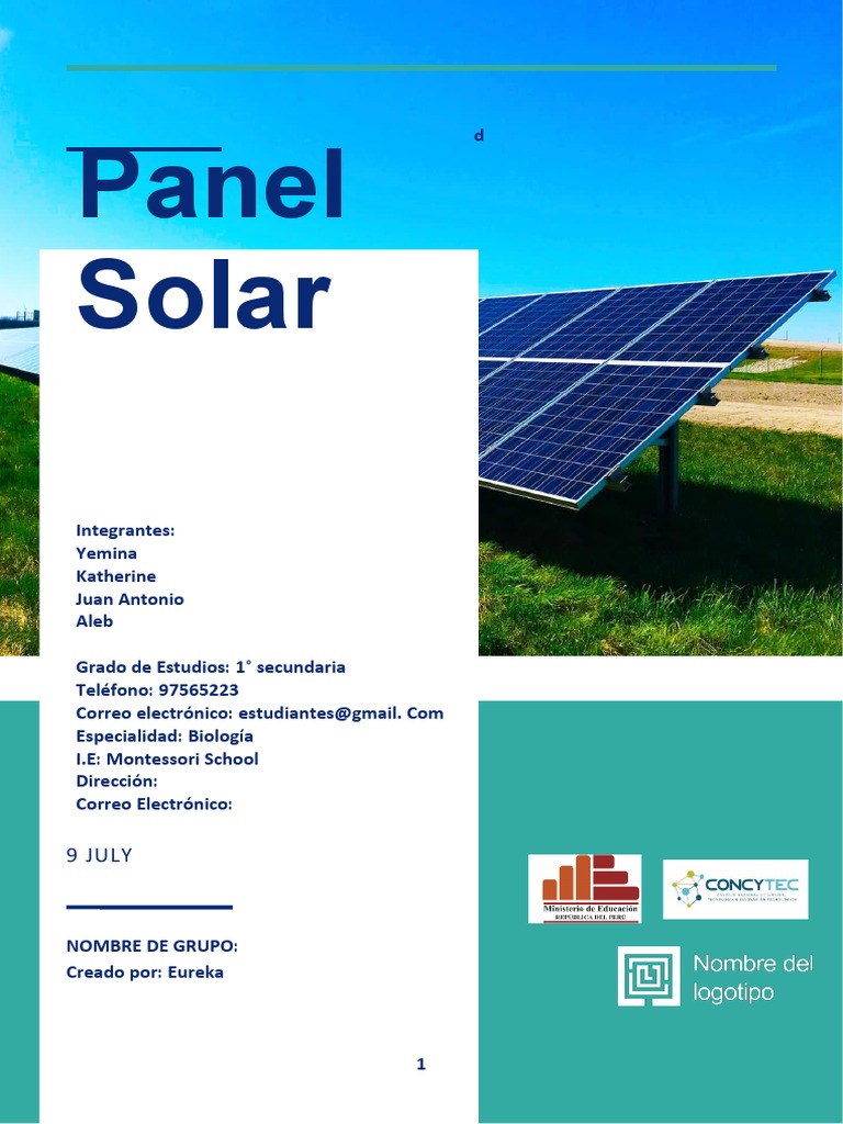 Panel Solar Casero para Estudiantes | PDF | Energía solar | Energía ...
