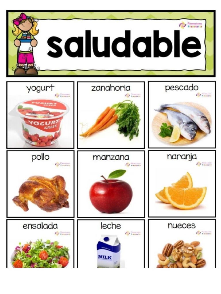 alimentos saludables y no saludables | PDF