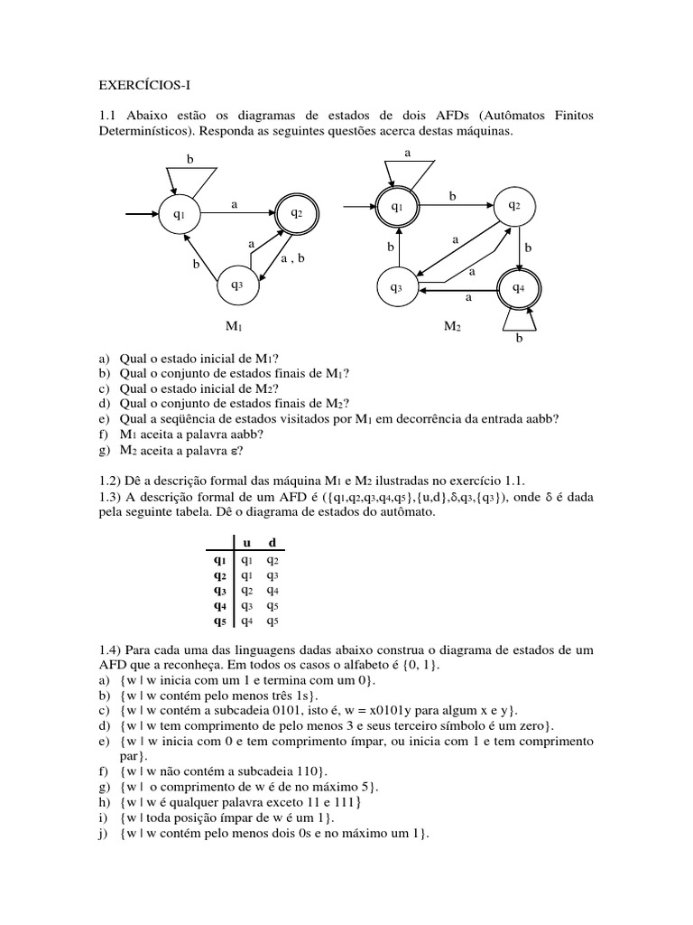 Exercicios 1 | PDF