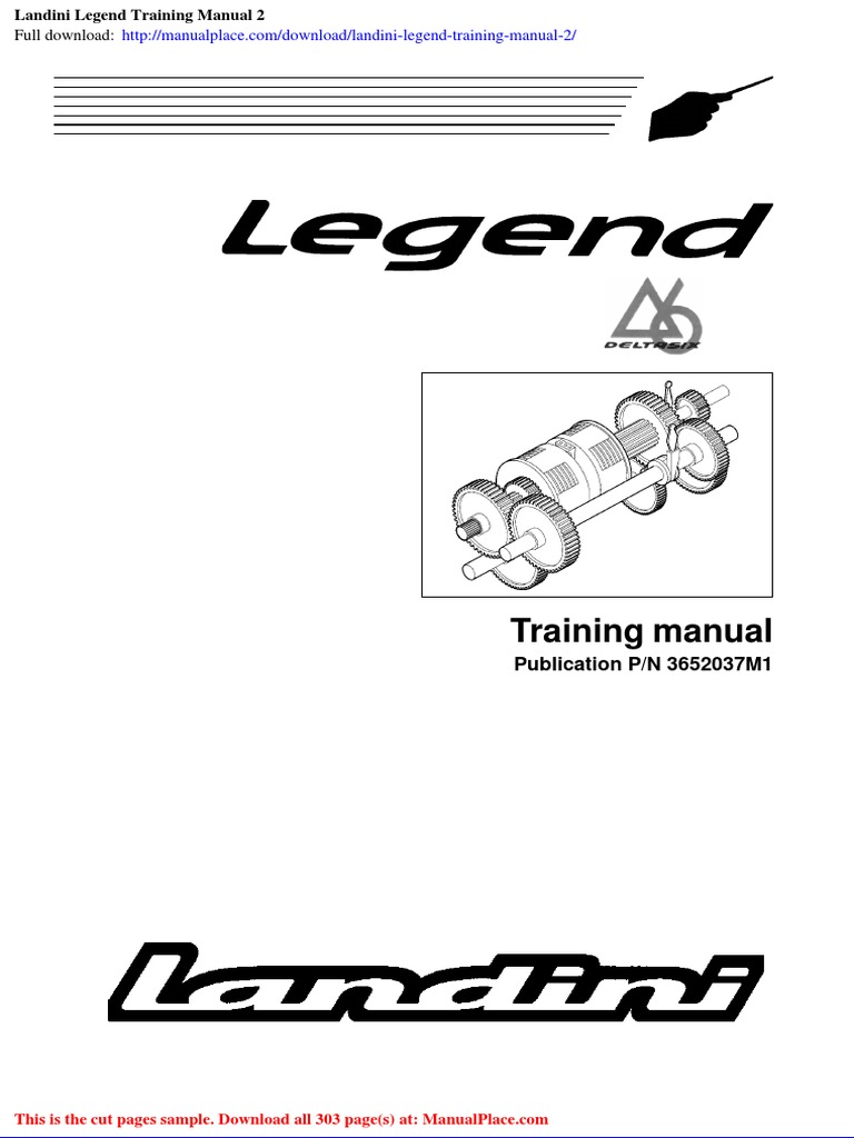 Landini Legend Training Manual Overview | PDF