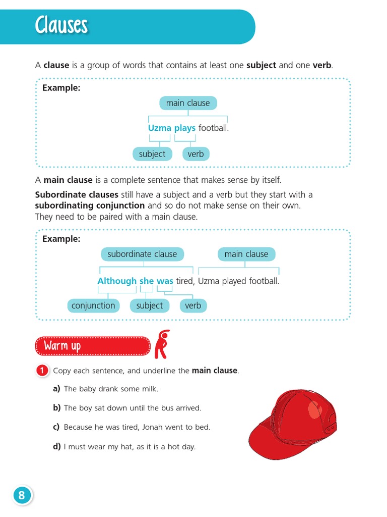 Clauses - Y5 Grammar and Punctuation | PDF | Clause | Sentence ...