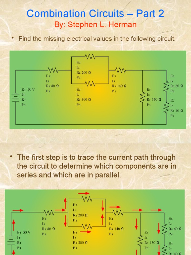 Analyzing Combination Circuits | PDF | Series And Parallel Circuits ...