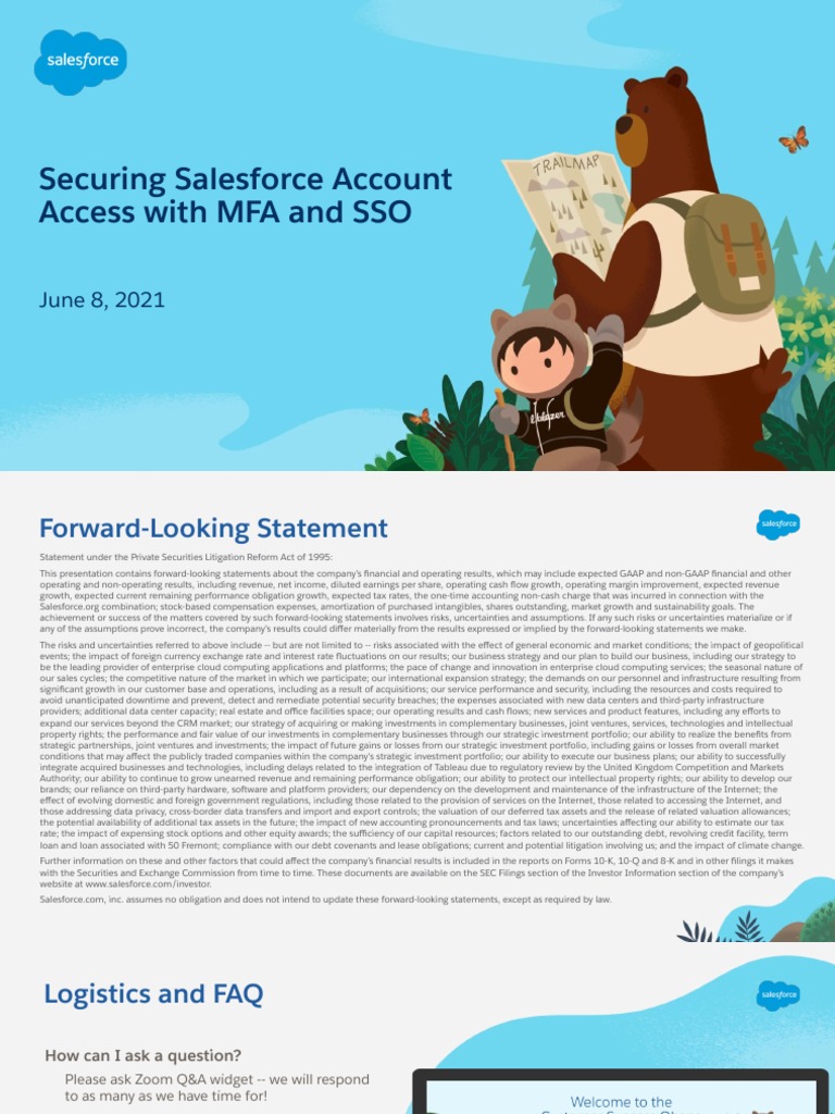 Securing Salesforce Account Access With MFA and SSO | PDF