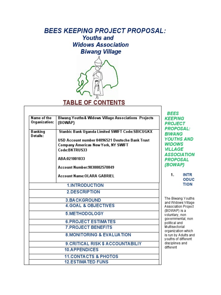 Beekeeping Project for Biwang Widows | PDF | Social Science