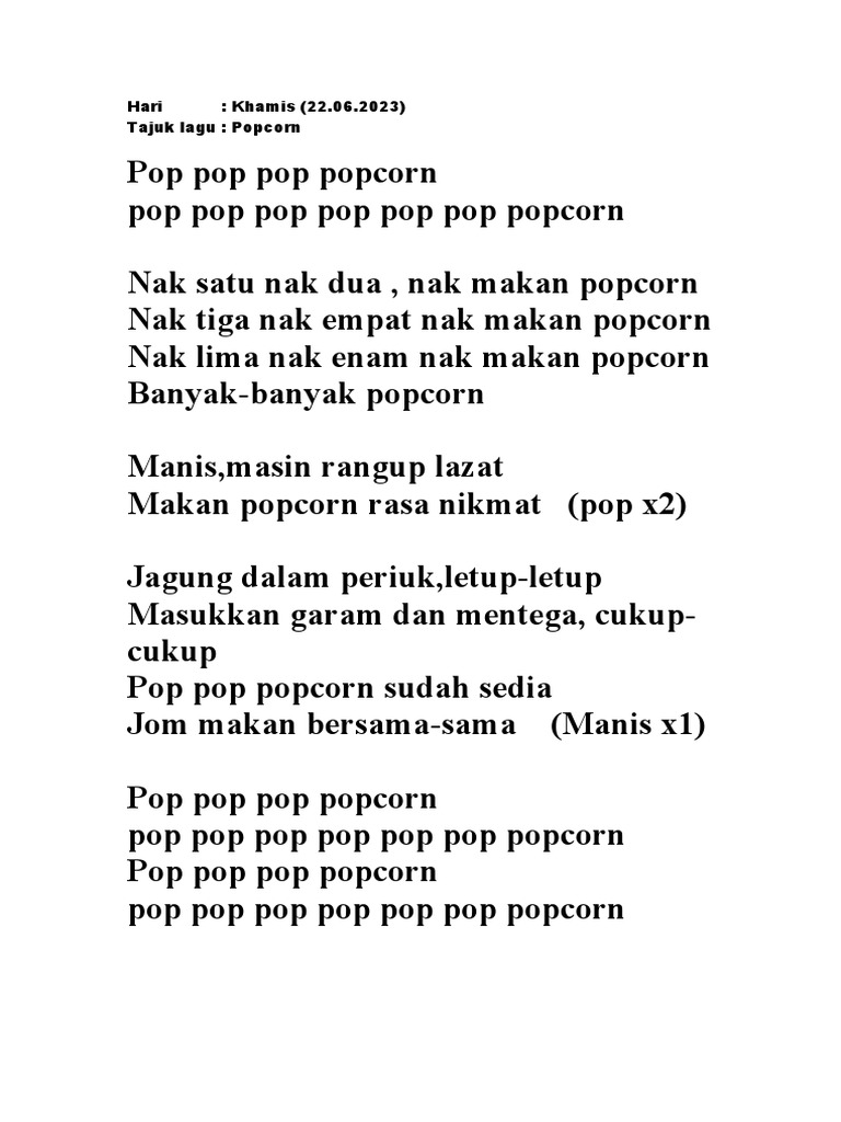 Popcorn | PDF