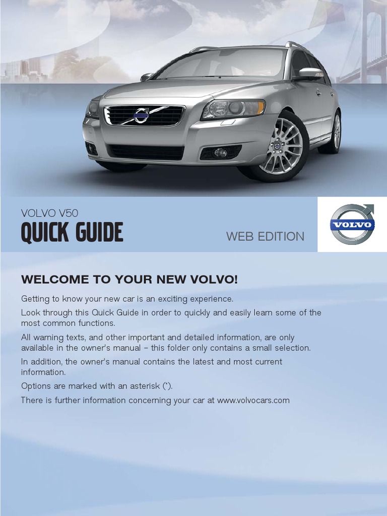 V50 Volvo Könyv | PDF