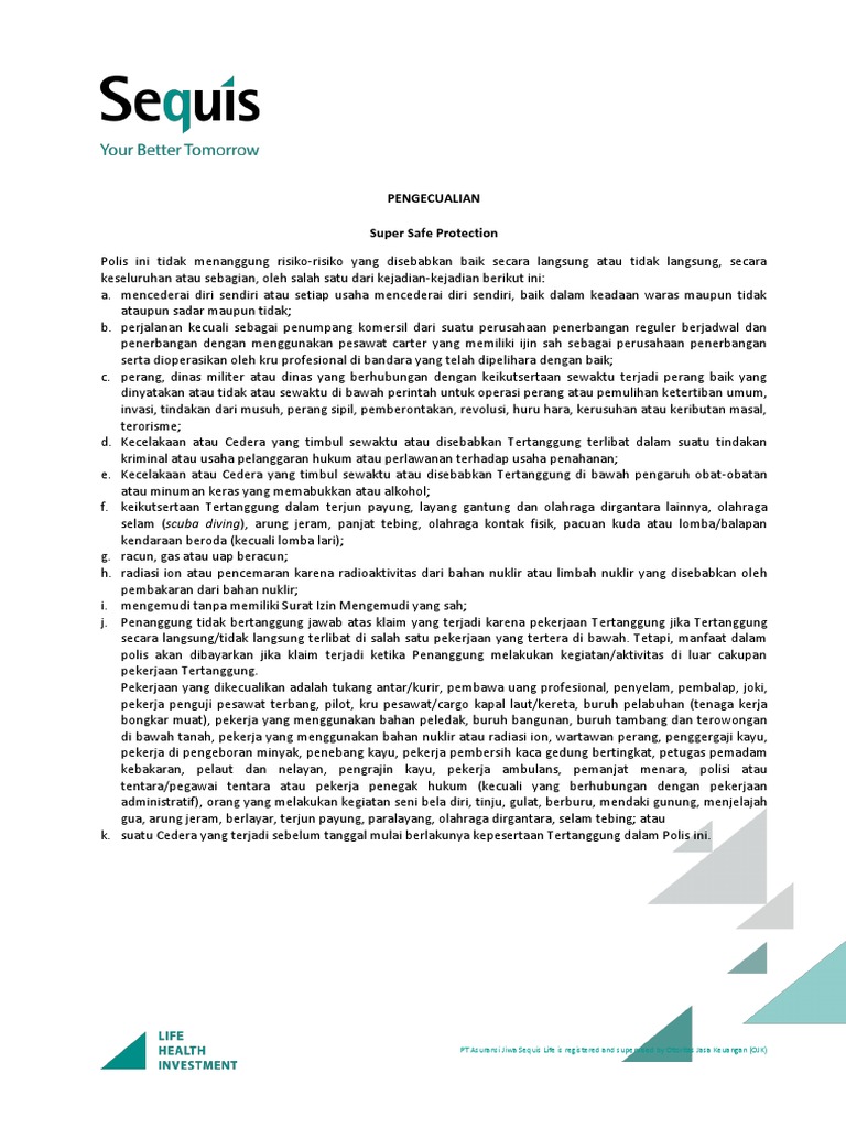 Exception Super Safe Protection - Bahasa Indonesia | PDF
