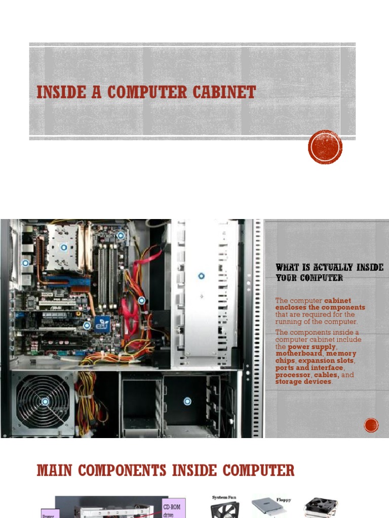 Inside A Computer Cabinet | PDF | Microcomputers | Classes Of Computers