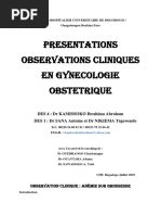 Observation Médicale Typique | PDF | Médecine | Médecine clinique