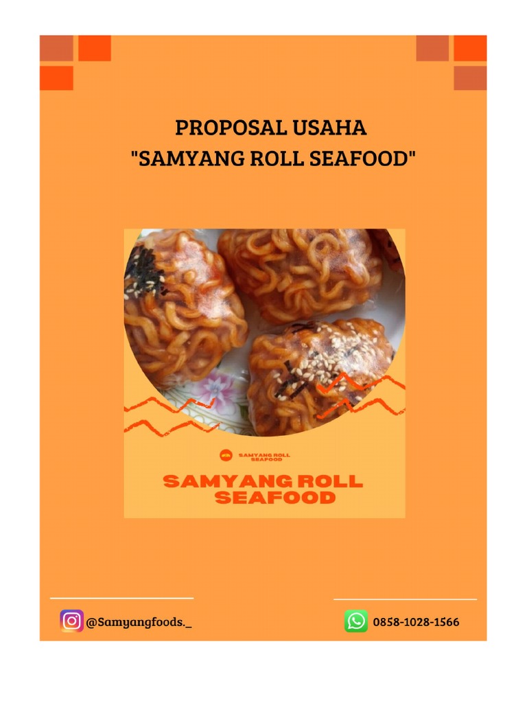 Proposal Usaha Samyang Roll Seafood | PDF